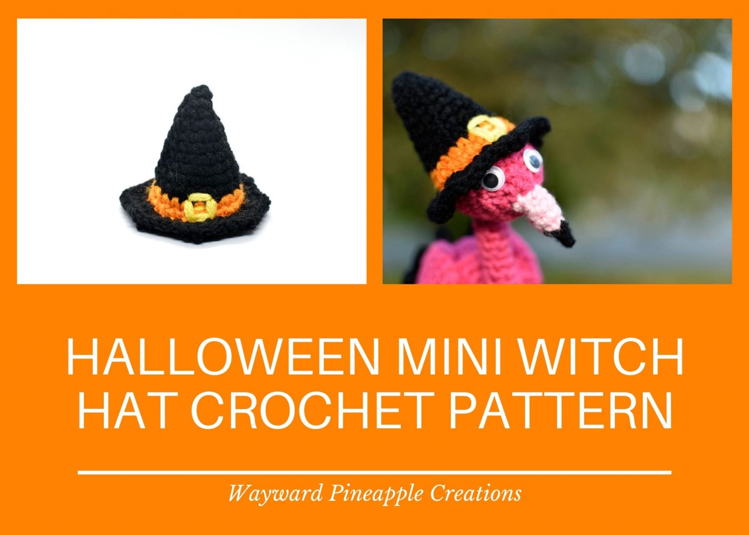 Free Pattern: Halloween Mini Crochet Witch Hat - Wayward Pineapple ...