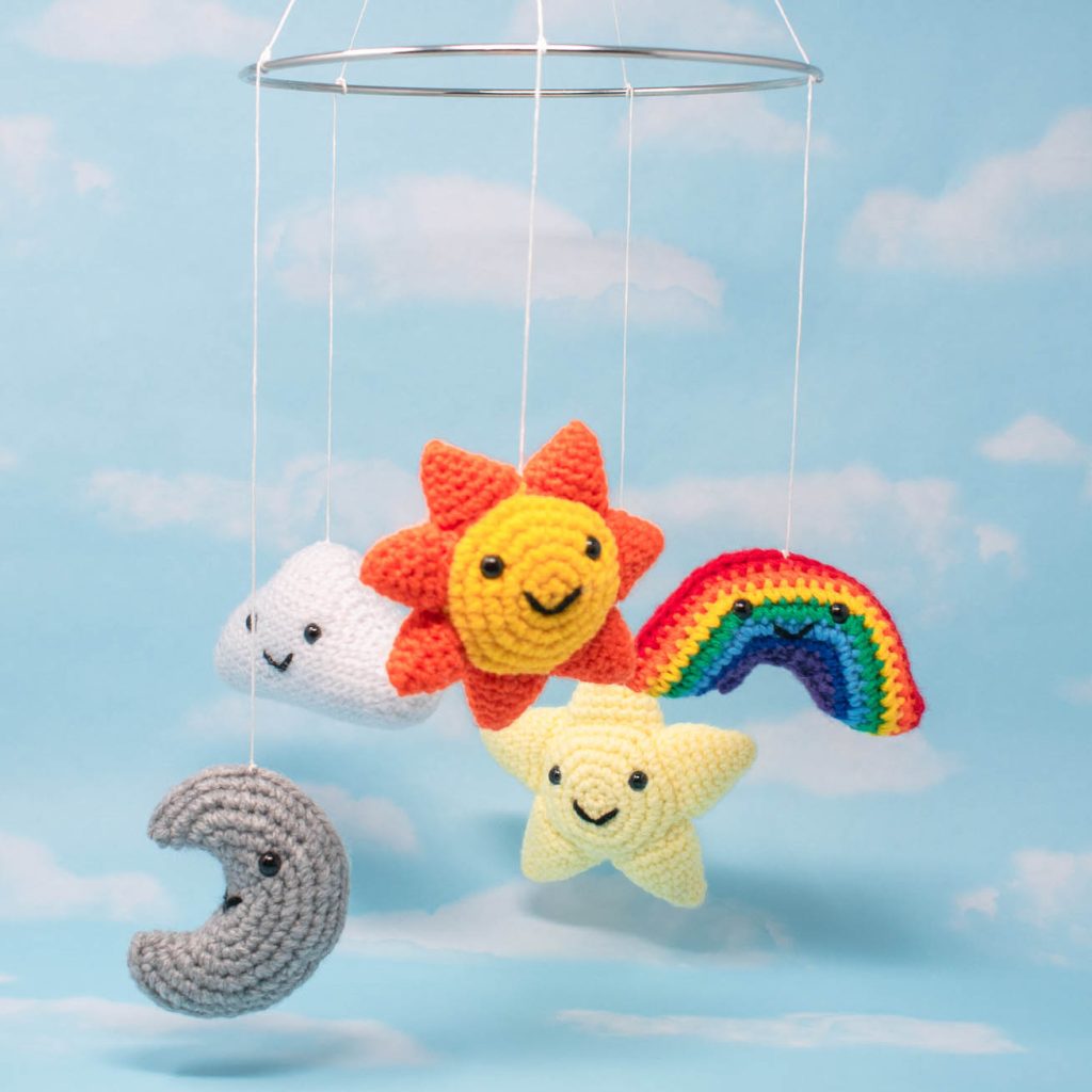 Happy Skies Baby Mobile Amigurumi Pattern - Wayward Pineapple Creations
